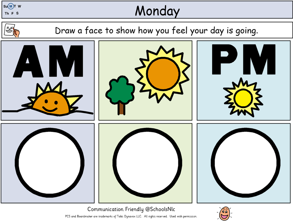 Day and weekly evaluations: How I feel