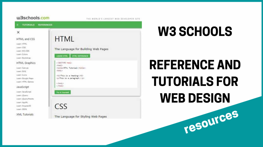 W3 SCHOOLS REFERENCE AND TUTORIALS FOR WEB DESIGN Computing Science