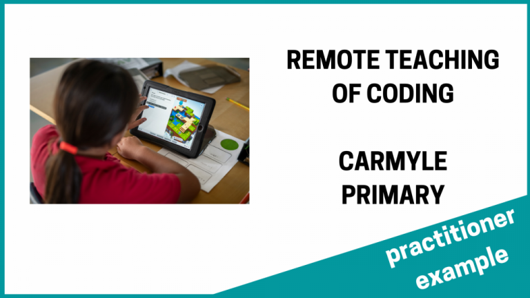 REMOTE TEACHING OF CODING, CARMYLE PRIMARY – Computing Science by digilearn.scot