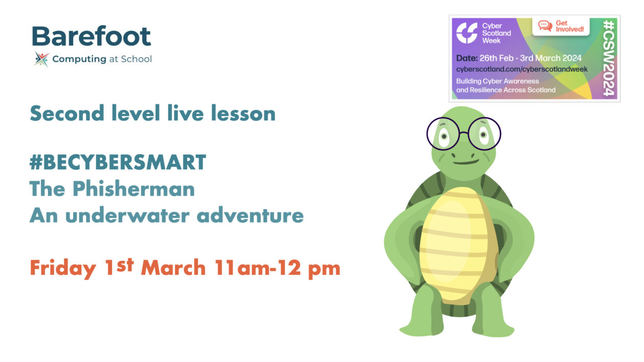 #CSW24: Second Level Live Lesson with Barefoot – DigiLearn