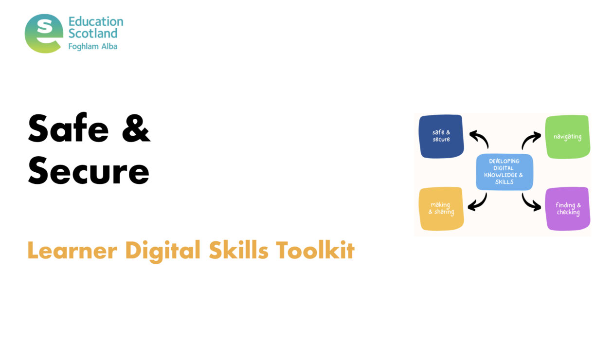 Safe and secure – learner digital skills toolkit – DigiLearn