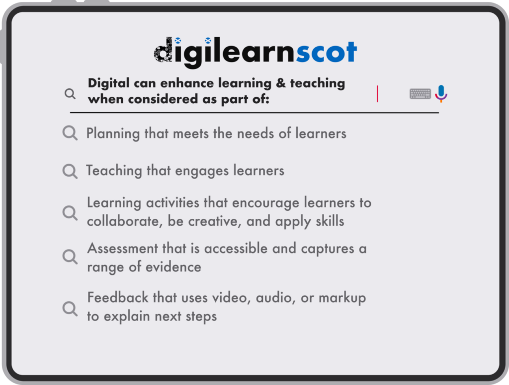 Using Digital to Enhance Learning and Teaching – DigiLearn