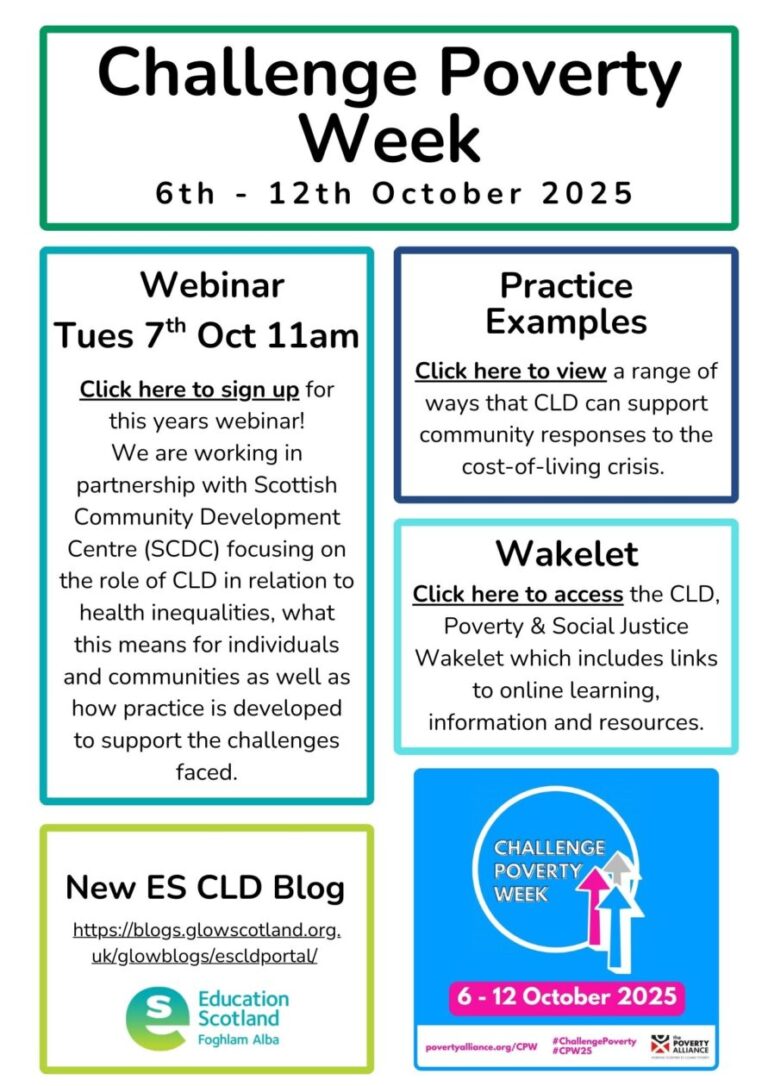 Challenge Poverty Week 2025 – Education Scotland – Community Learning ...