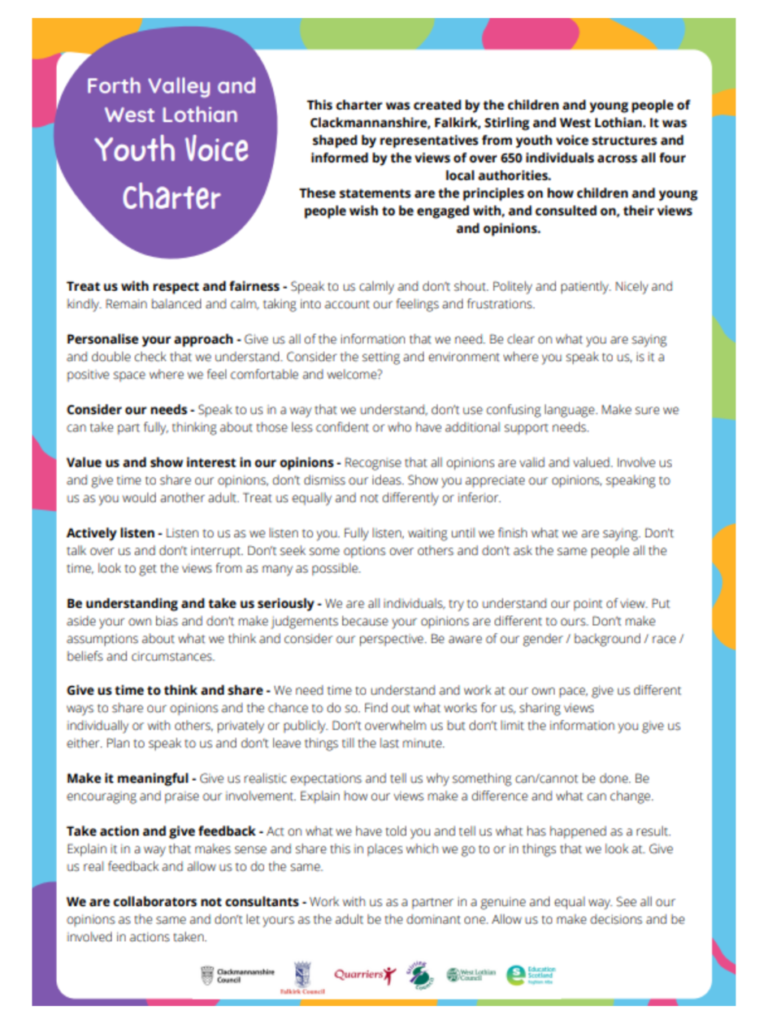Youth Voice – Forth Valley & West Lothian Regional Improvement ...
