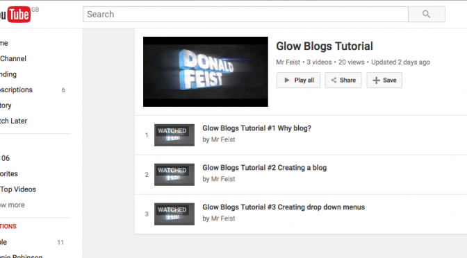 Glow Blogs YouTube tutorials by @donaldfeist | Glow Blog Help