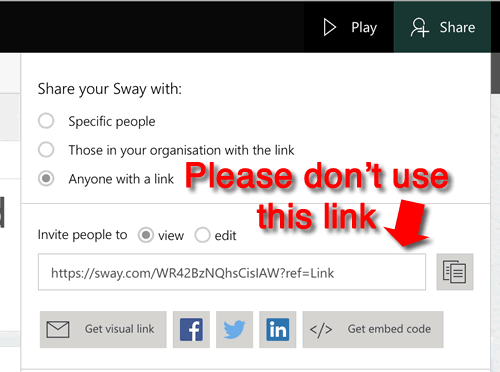 Sway Embed Example | Glow Blog Help