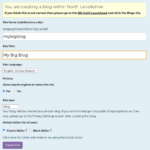 Creating a Site | Glow Blog Help