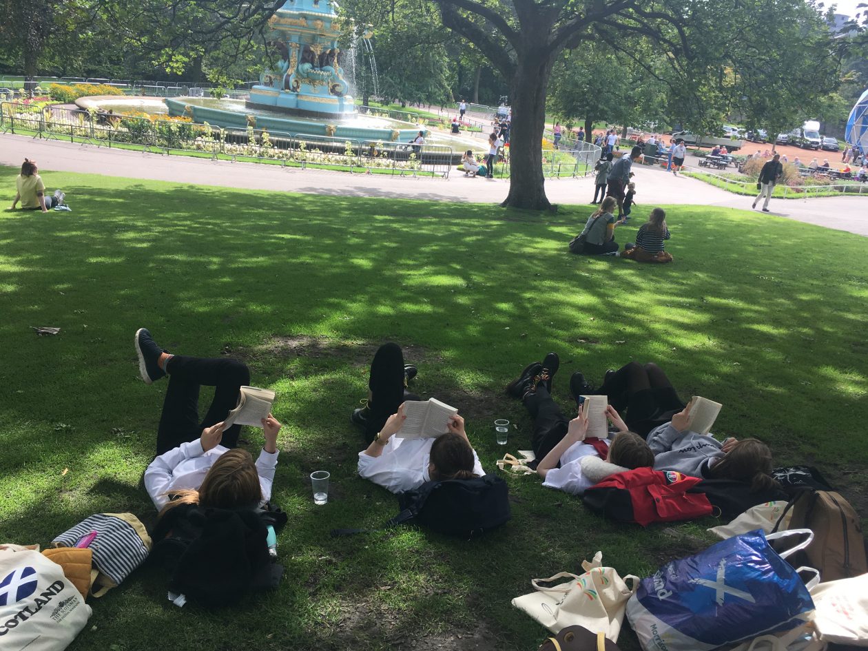 Junior Book Club visit the Edinburgh Book Festival | Hillhead High ...