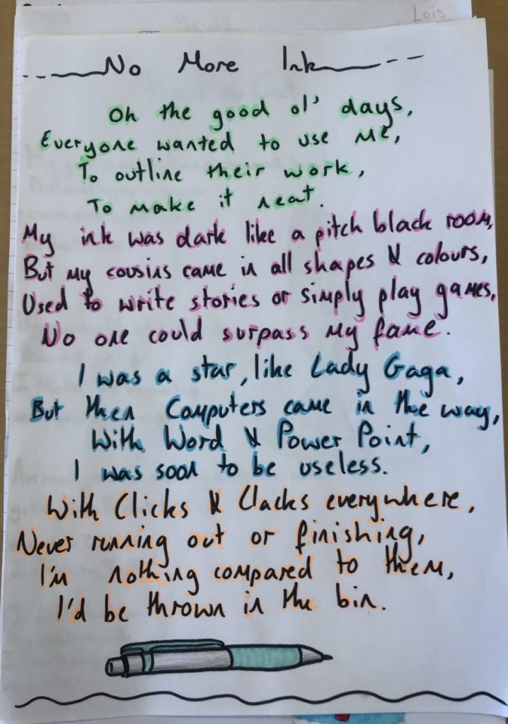 S1 personification poetry | Hillhead High School English Department