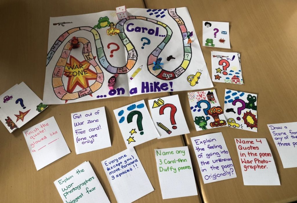 Set text board games | Hillhead High School English Department