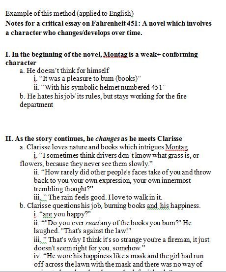 Outlining notes | Hillhead High School Study Skills