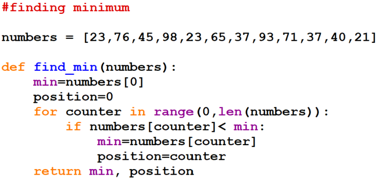 Finding Maximum and Minimum | Higher Computing Science