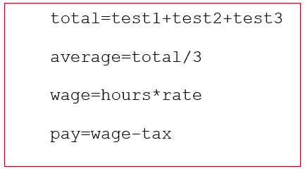 Assignment of Variables and Arithmetic Operations | N5 Computing Science