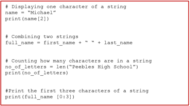 Concatentation | N5 Computing Science