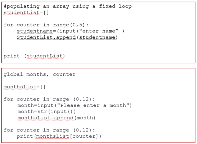 Arrays | N5 Computing Science