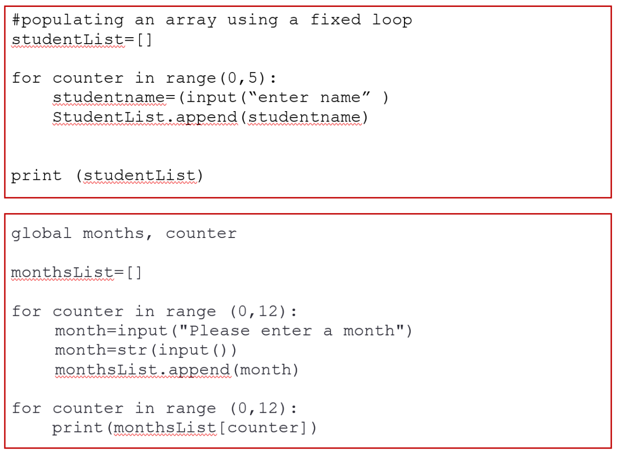 Arrays | N5 Computing Science