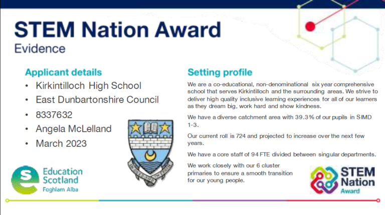 STEM Nation Award information for ELC settings and schools – STEM Nation