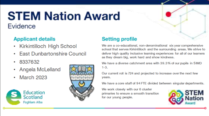 STEM Nation Award information for ELC settings and schools – STEM Nation