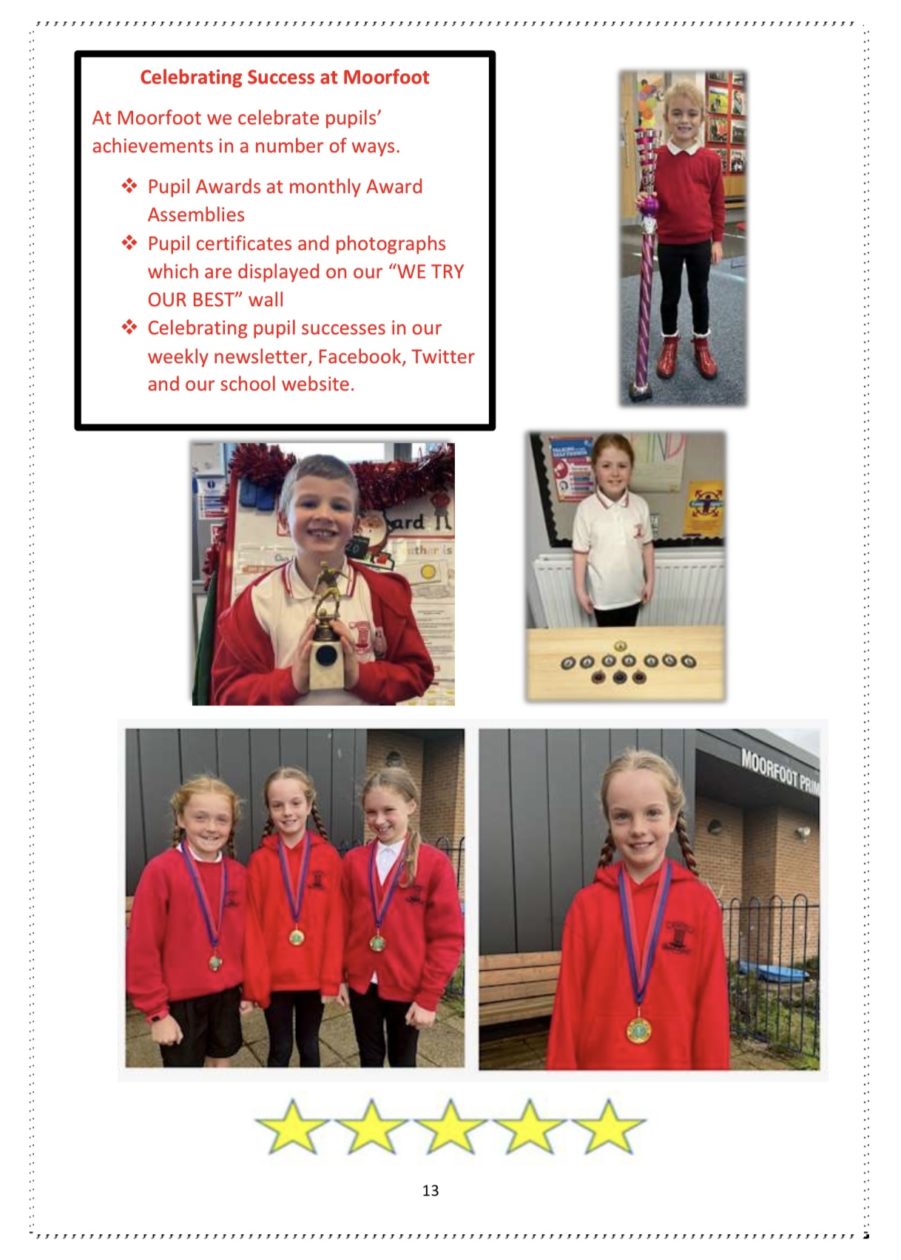 Celebrating Pupil Achievement | Moorfoot Primary School, Nursery Class ...