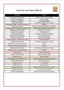 Website calendar | Keith Grammar School