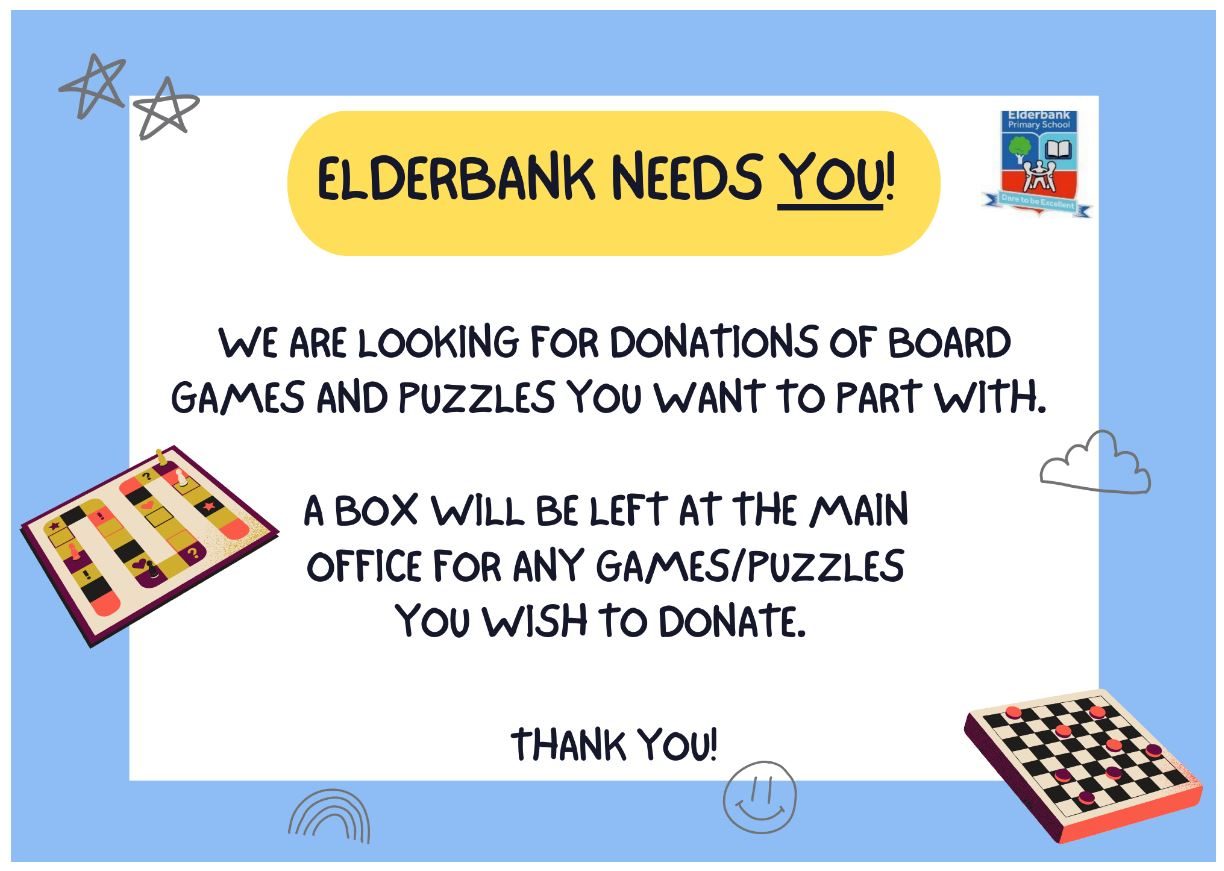 Board Game Request | Elderbank Primary and Early Years
