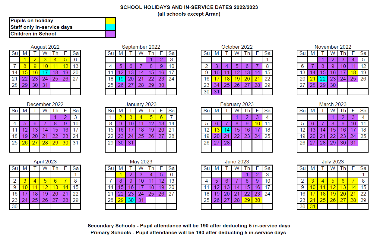 CALENDAR | Loudoun-Montgomery Primary and Early Years