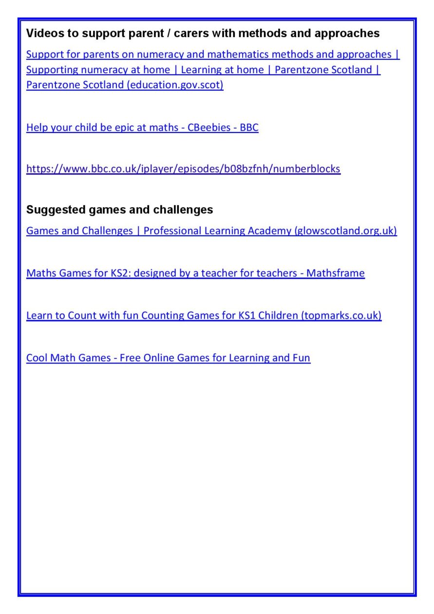 Numeracy and Mathematics Guidelines | Moorpark Primary