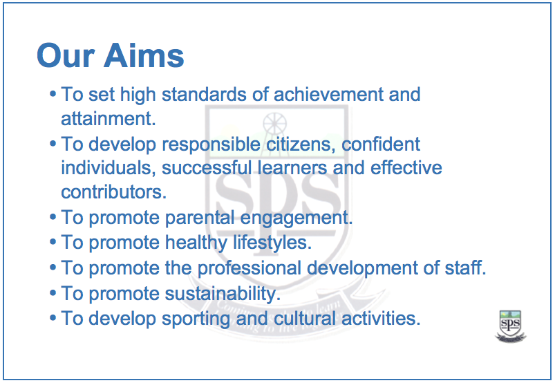 Vision, Values and Aims