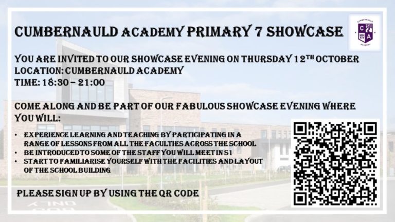 Cumbernauld Academy – Download our App & follow us on twitter ...