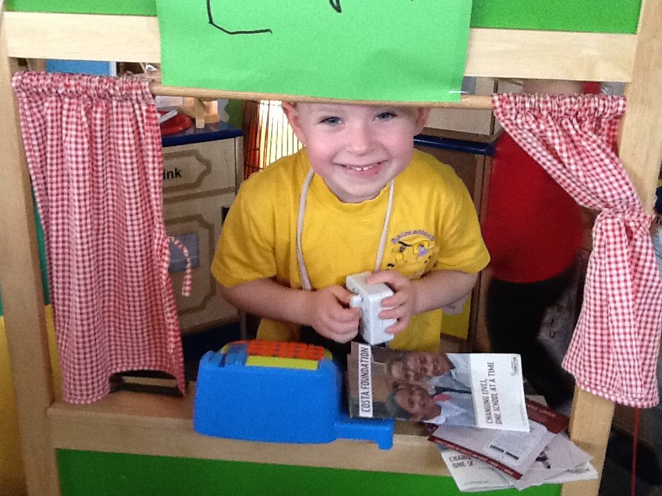 Role play at Costa Coffee Cafe | Balmalloch Primary School & Nursery Class