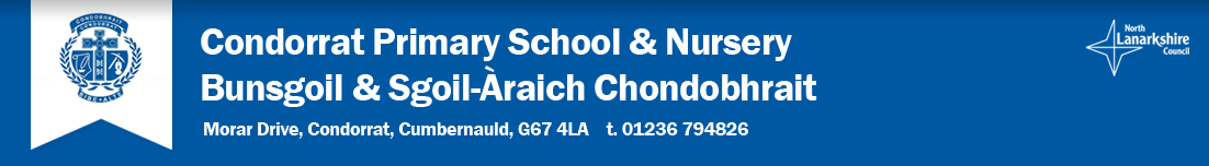 Condorrat Primary School – Dream, Believe, Achieve