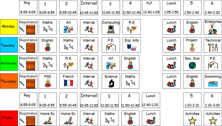 Timetables | Firpark Secondary School