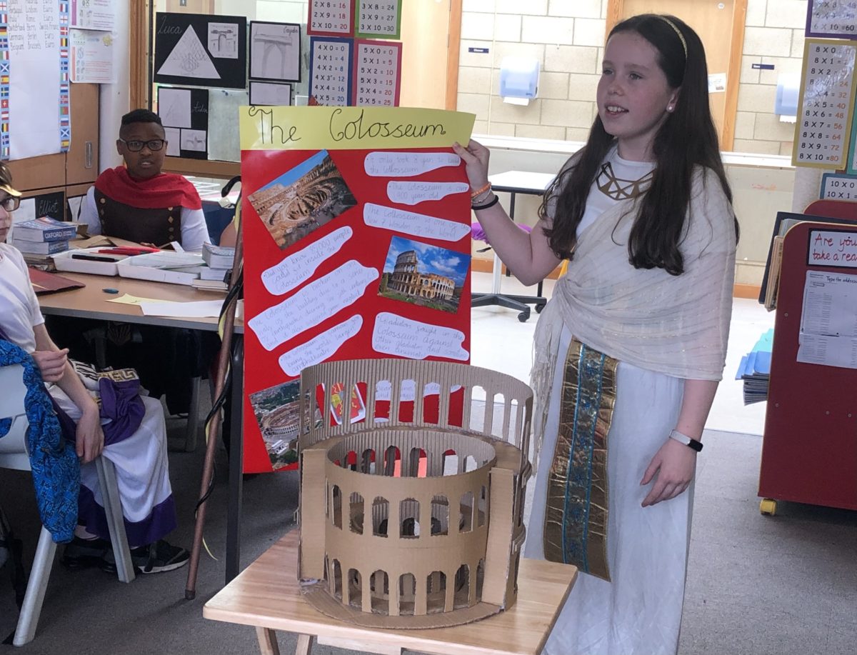 Primary 6 bring ancient Rome to Cathedral
