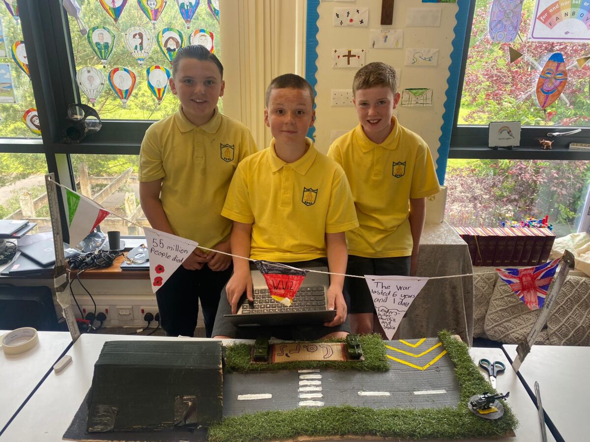 Primary 7 showcase their learning on World War II