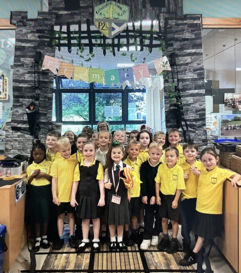 Primary 2 classroom transformed into medieval castle