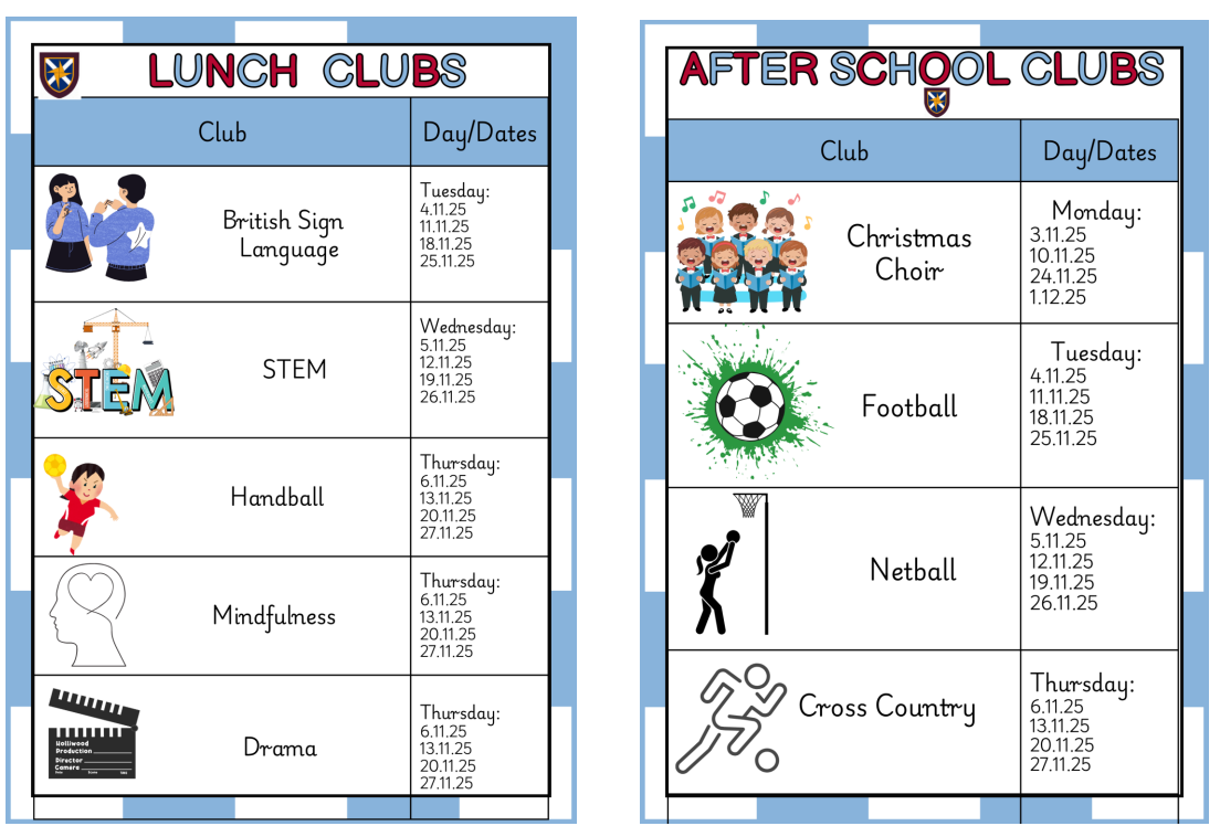 Lunch and After School Clubs | St. Brigid’s Primary. Newmains