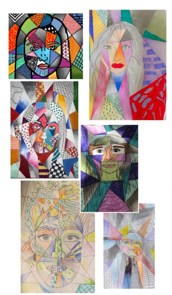 S2 Cubist Self Portrait – THS Art and Design Department