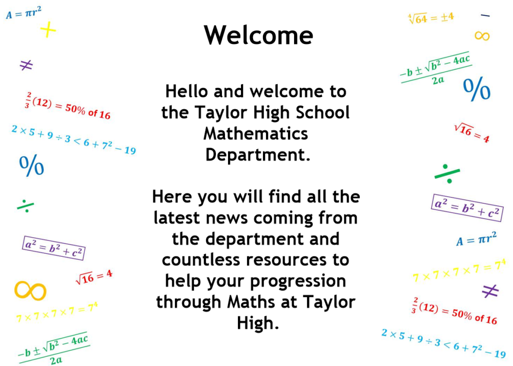 Welcome to the Maths Department Website – THS Mathematics Department