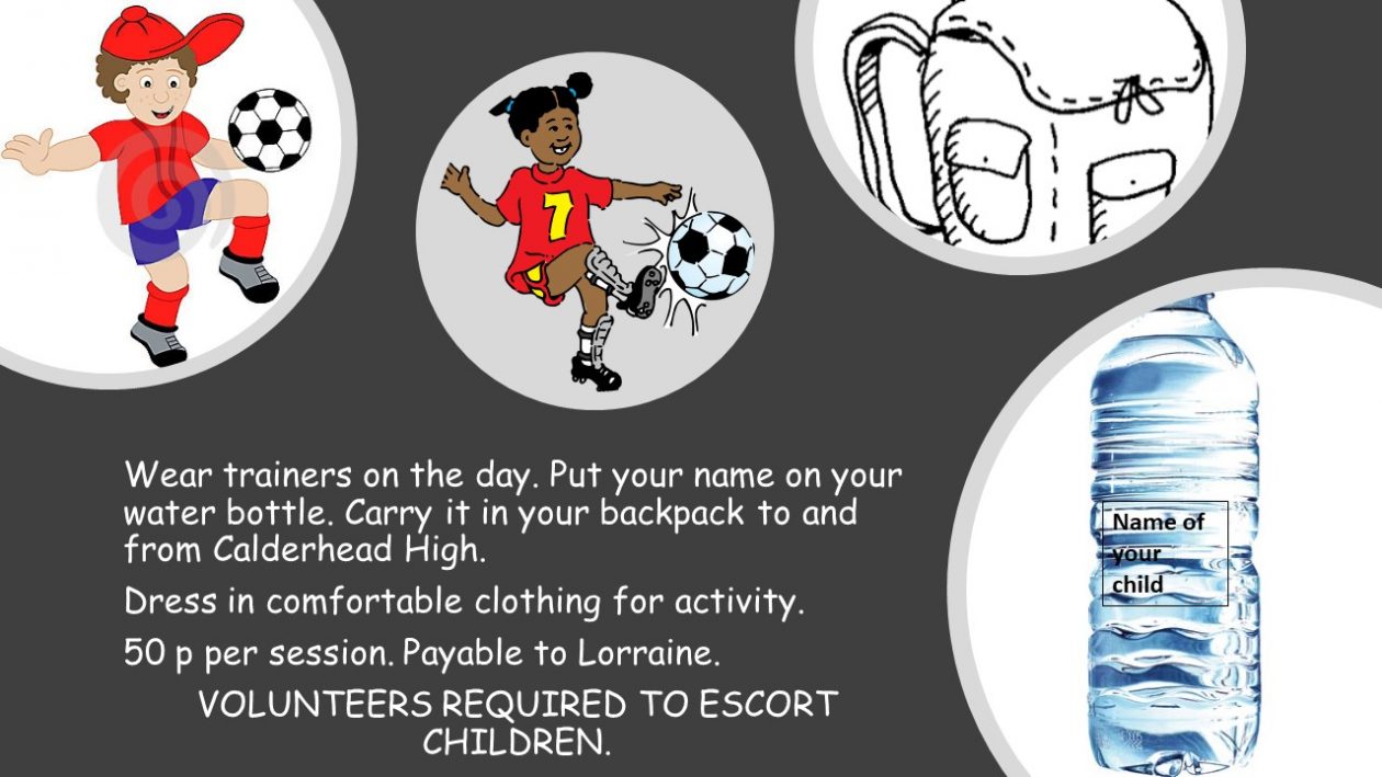 Mini Kickers reminder | Shotts Family Learning Centre