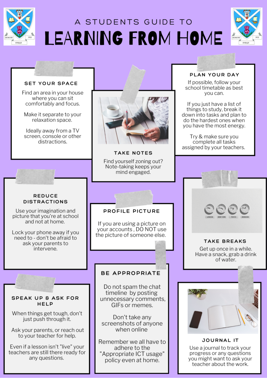 Learning from Home Tips