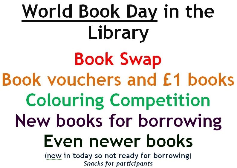 World Book Day in the Library