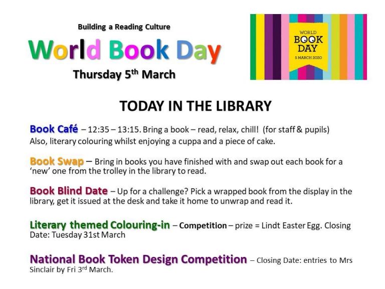 World Book Day in the Library