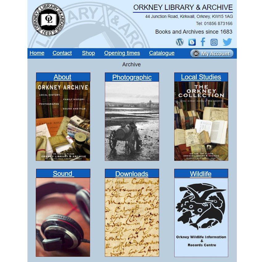 Online Resources from Orkney Library & Archive