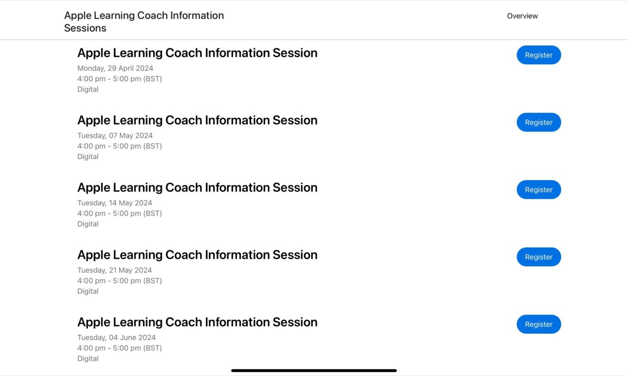 Apple Learning Coach Information Sessions | Digital Learning Renfrewshire