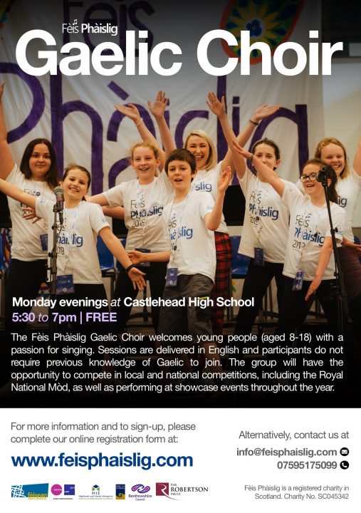 Gaelic Choir – Monday Evenings, 5.30-7pm | Bishopton Primary School