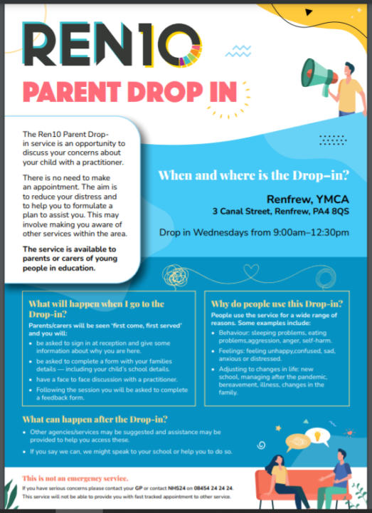 REN10 Parent Drop-in Service | Bishopton Primary School