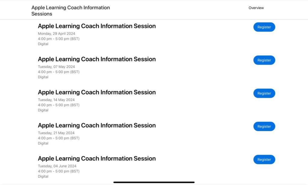 Apple Learning Coach Information Sessions | Digital Learning Renfrewshire