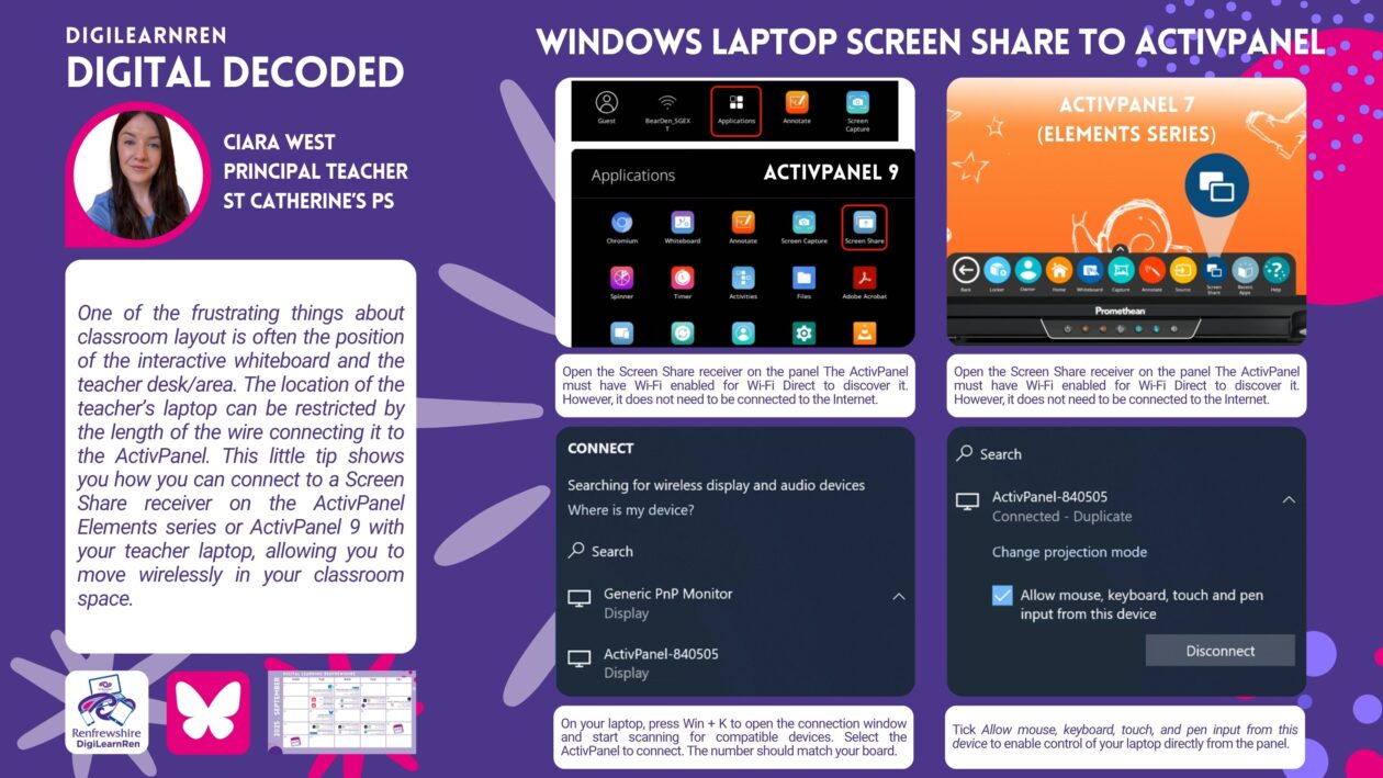 Promethean Panels | Digital Learning Renfrewshire
