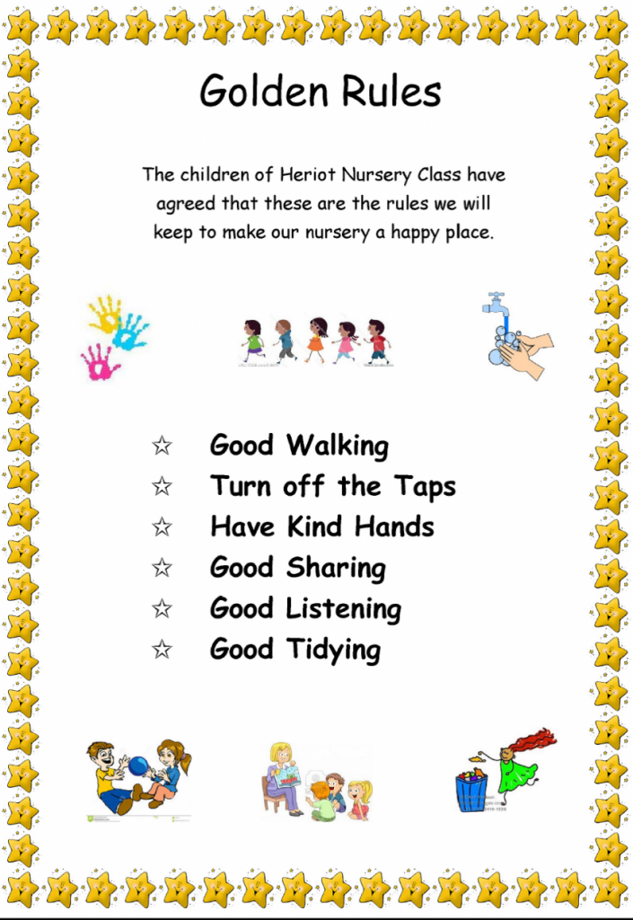 Nursery Golden Rules Heriot Primary School Nursery Class