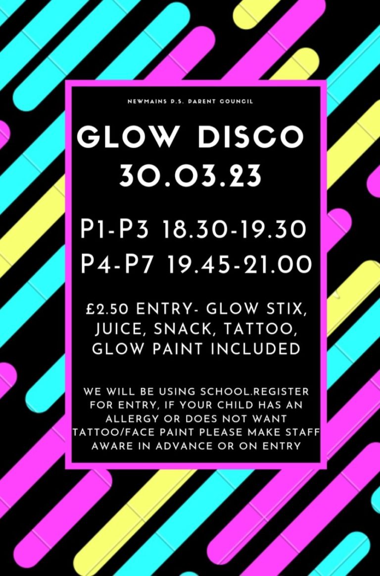 Glow Disco | Newmains Primary School